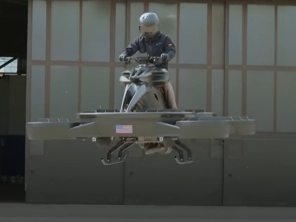 U.S. gets first look at world’s first “flying bike” during Detroit Auto ...