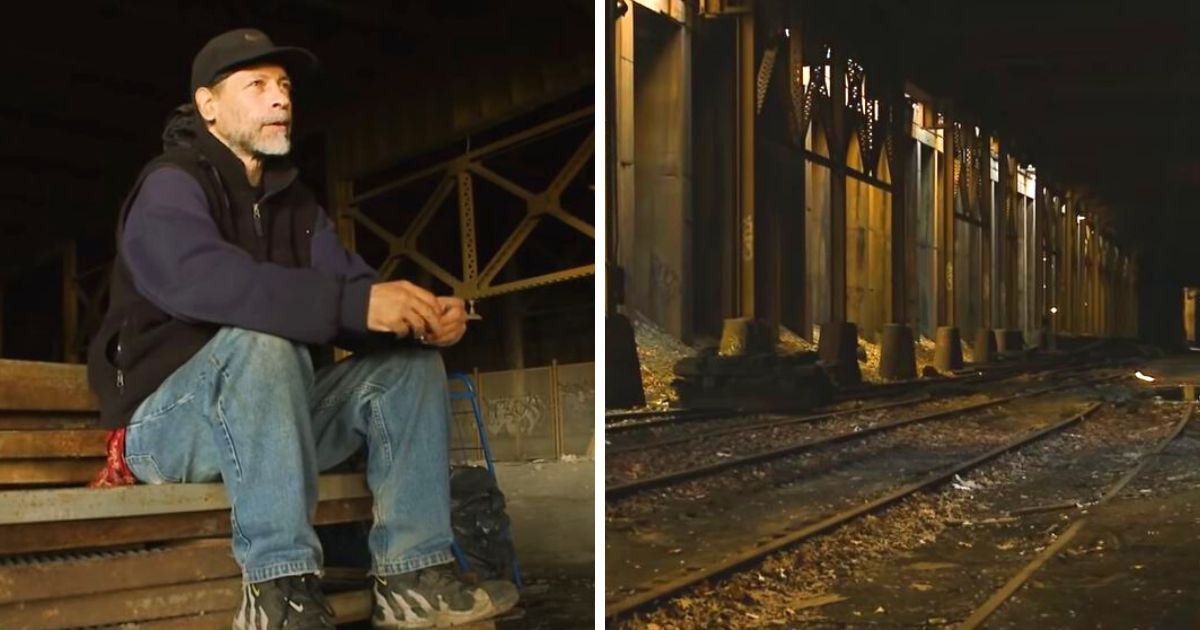 Man shows what life is like as a “mole person” living in tunnels ...