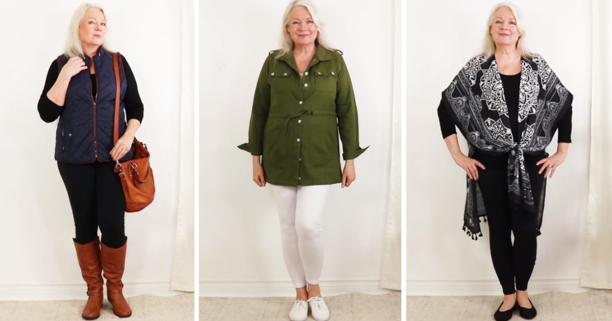 15+ legging outfits for women over 50 to look thinner and taller