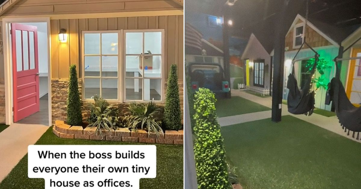 Boss turns office into ‘neighborhood’ where each employee works out of ...