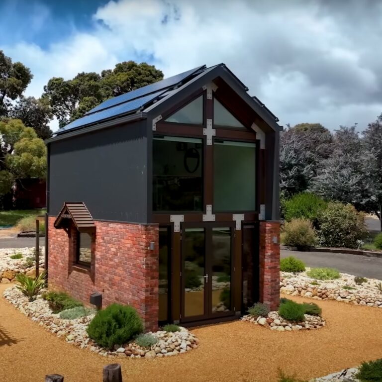 Couple are inspired to build a small two story ‘cottage’ that is ...