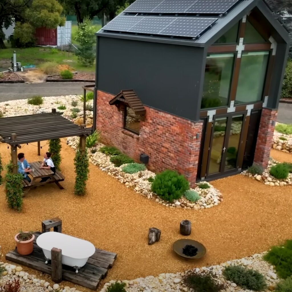 Couple are inspired to build a small two story ‘cottage’ that is ...