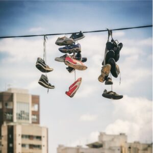 If You See Shoes Hanging on a Power Line, Here’s What It Means