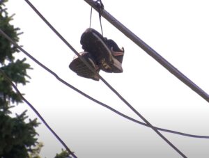 If You See Shoes Hanging on a Power Line, Here’s What It Means